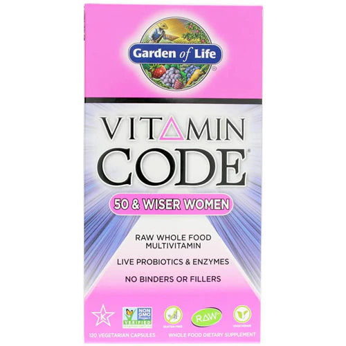 Garden of Life Vitamin Code® 50 & Wiser Women Whole Food Multivitamin ...